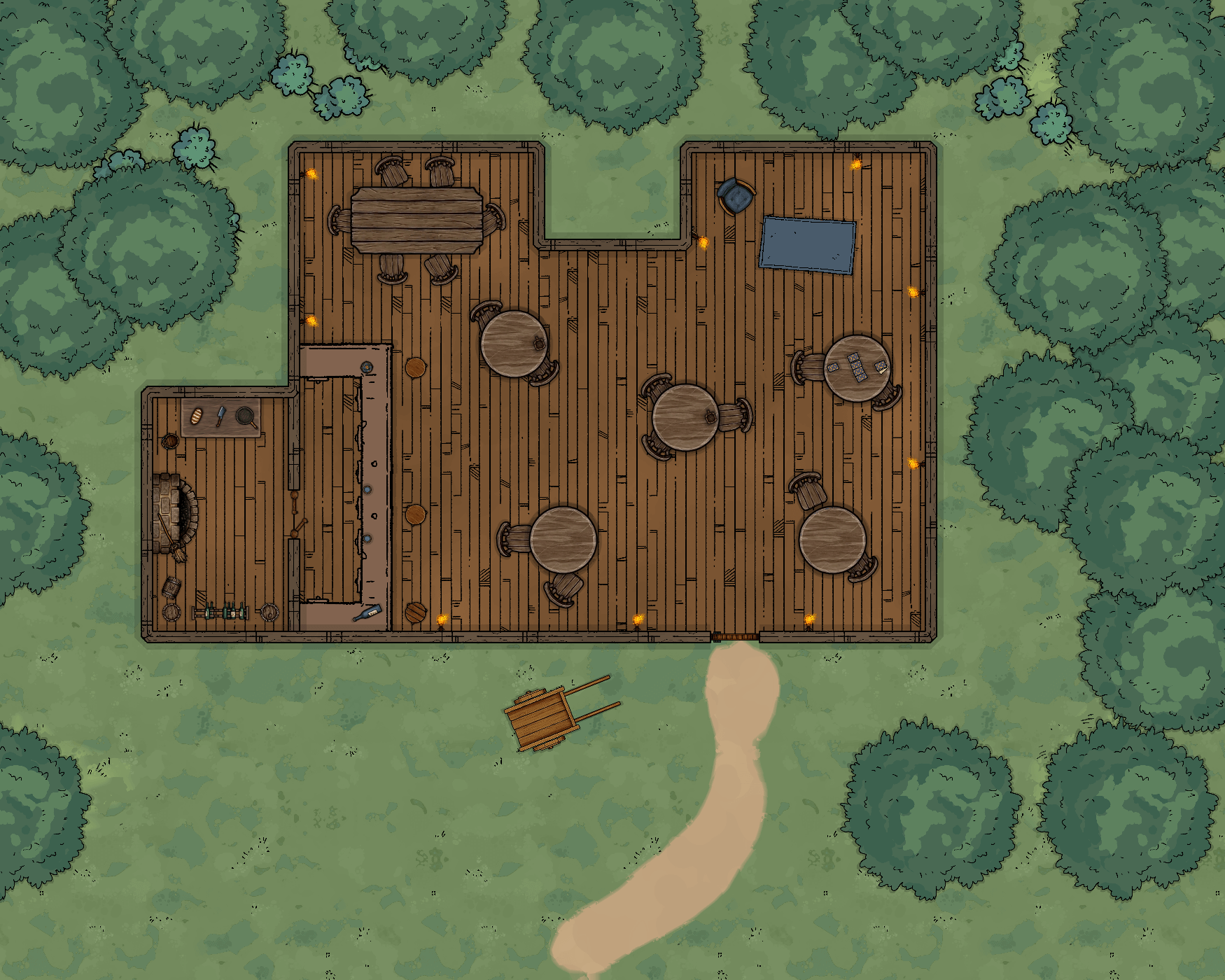 Here is a village ready to play in D&D 5e. Welcome to Thirmas ...